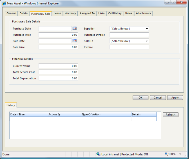 Asset - Adding a New